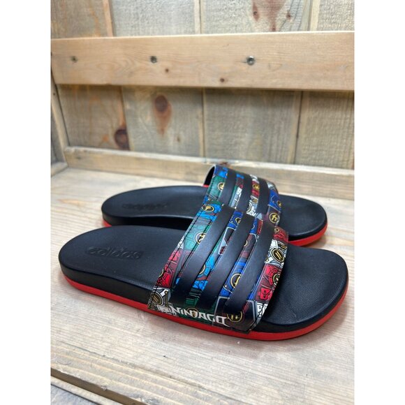 adidas | Shoes | Us4 Adidas X Lego Ninjago Fy8835 Boys Adilette Comfort ...